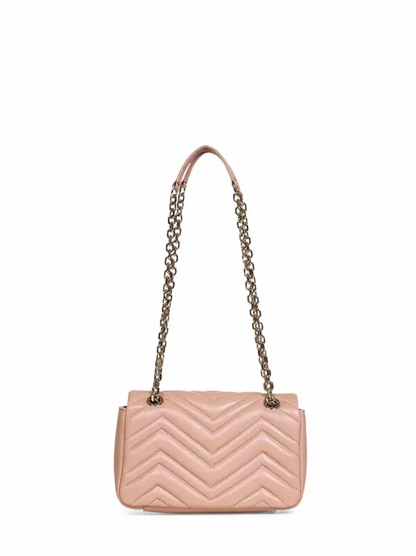 Gucci Pinky Beige Gg Marmont Small Shoulder Bag