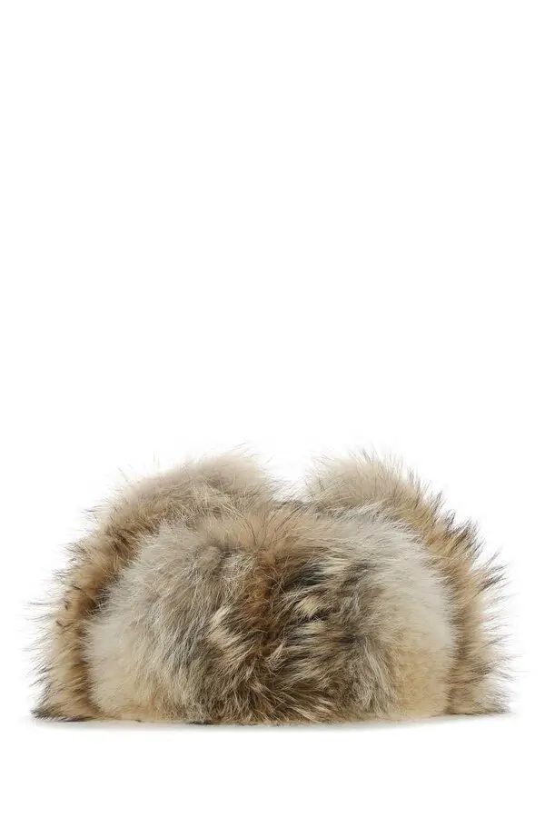 Prada Nylon And Fur Hat - Multicolor