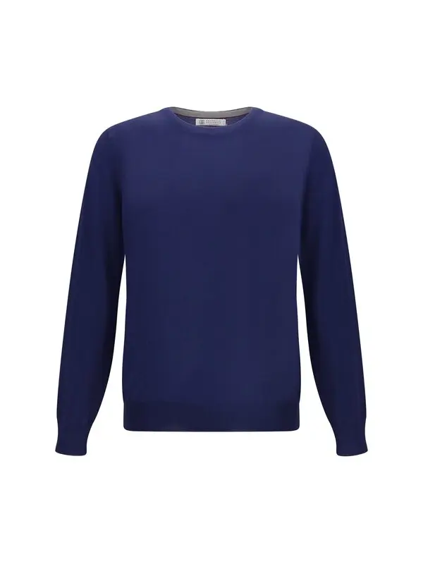 Brunello Cucinelli Virgin Wool Crew Neck Sweater