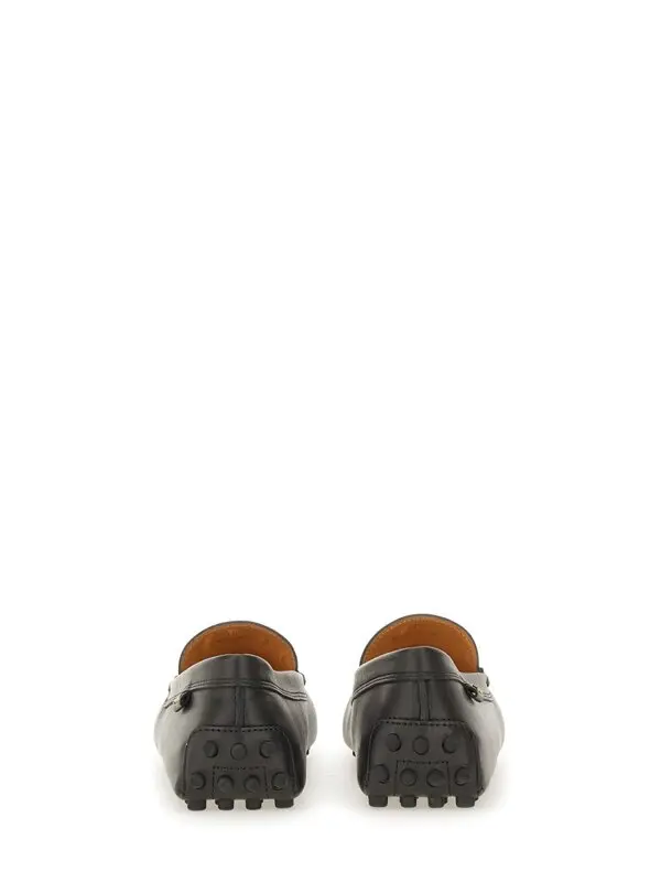 TOD'S Leather Gommino Loafers - Black