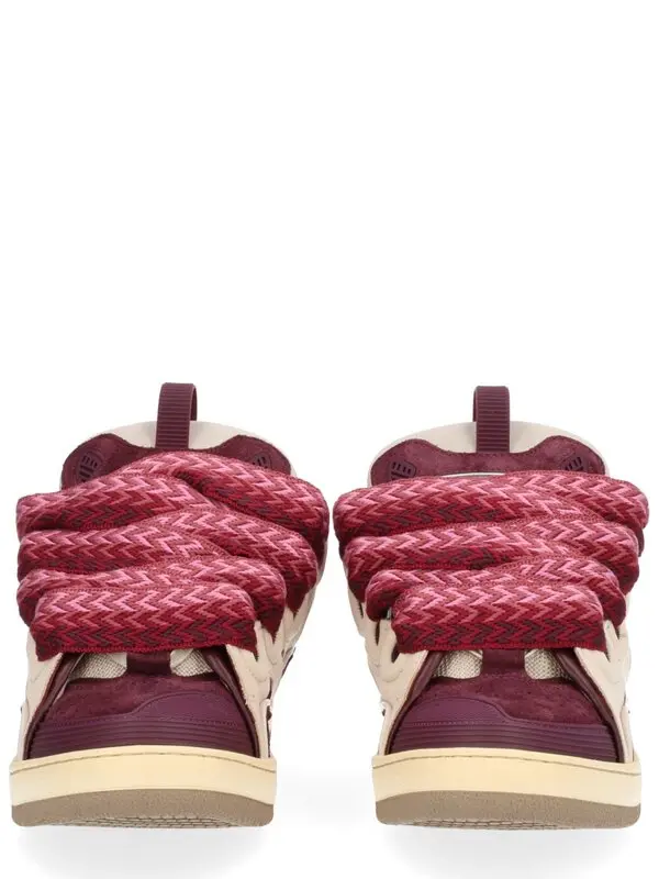LANVIN Leather Curb Sneaker - Multicolor