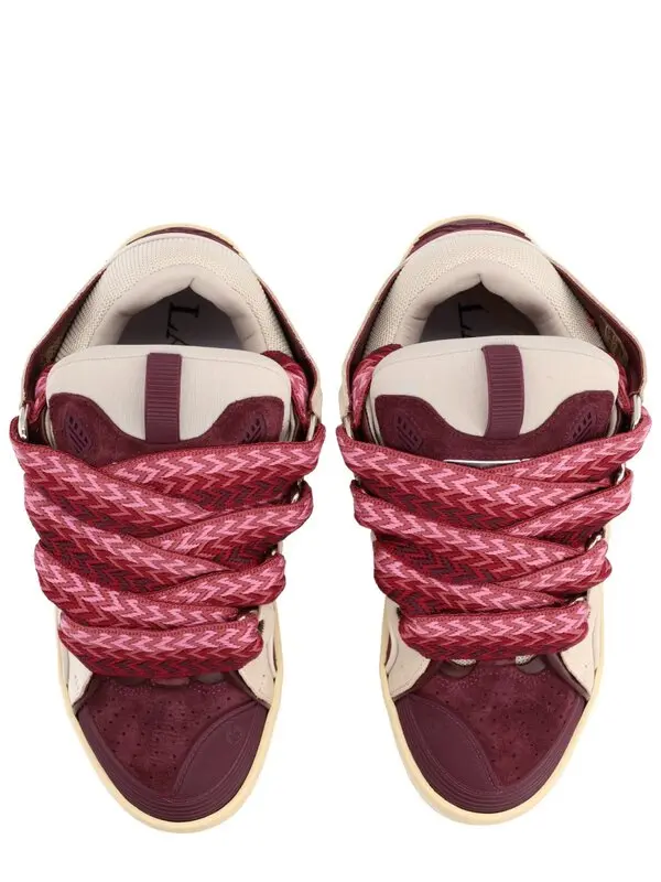LANVIN Leather Curb Sneaker - Multicolor