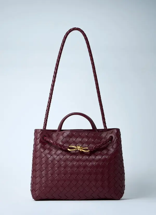 Bottega Veneta Medium Andiamo Handbag In Intrecciato Leather - Multicolor