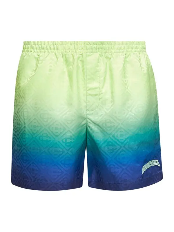 Casablanca Gradient Monogram Swim Shorts - Multicolor