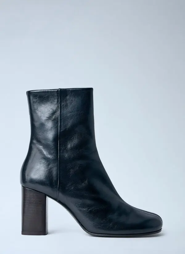LEMAIRE Anatomic 80 Ankle Boots - Black