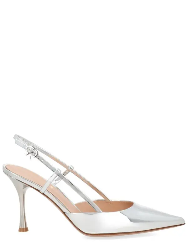 GIANVITO ROSSI Slingback Pumps - Silver