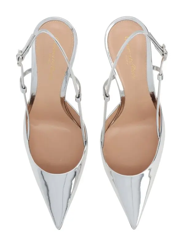 GIANVITO ROSSI Slingback Pumps - Silver