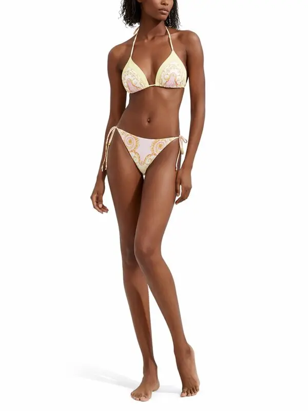 Versace Printed Bikini Top - Multicolor
