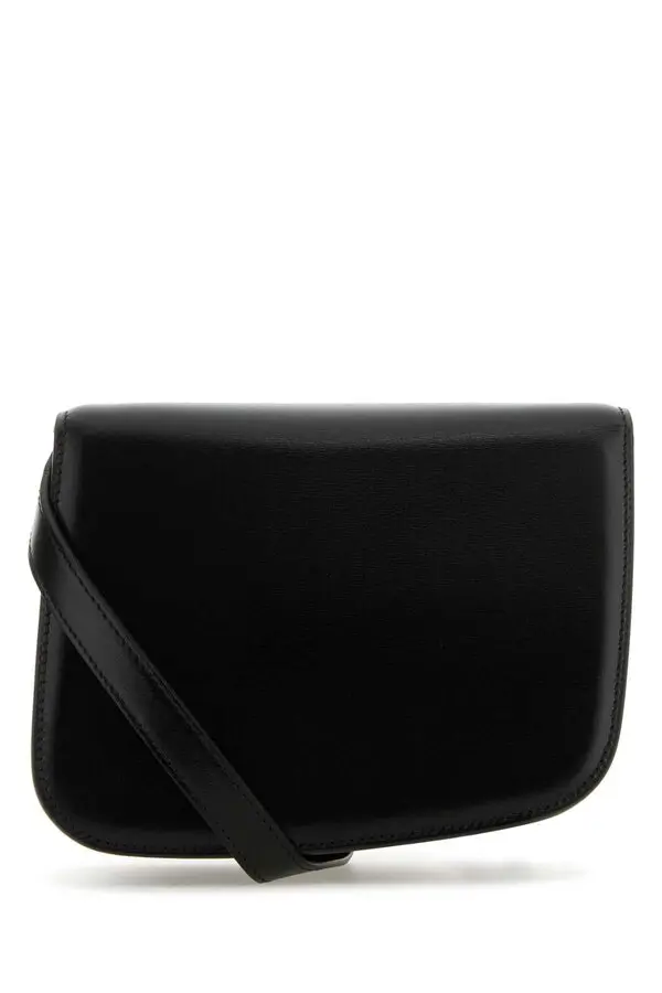 FERRAGAMO Salvatore Leather Crossbody Bag - Black