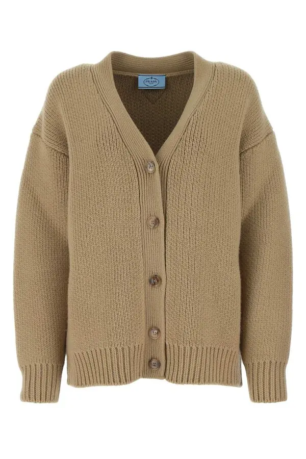 Prada Oversize Virgin Wool Blend Cardigan
