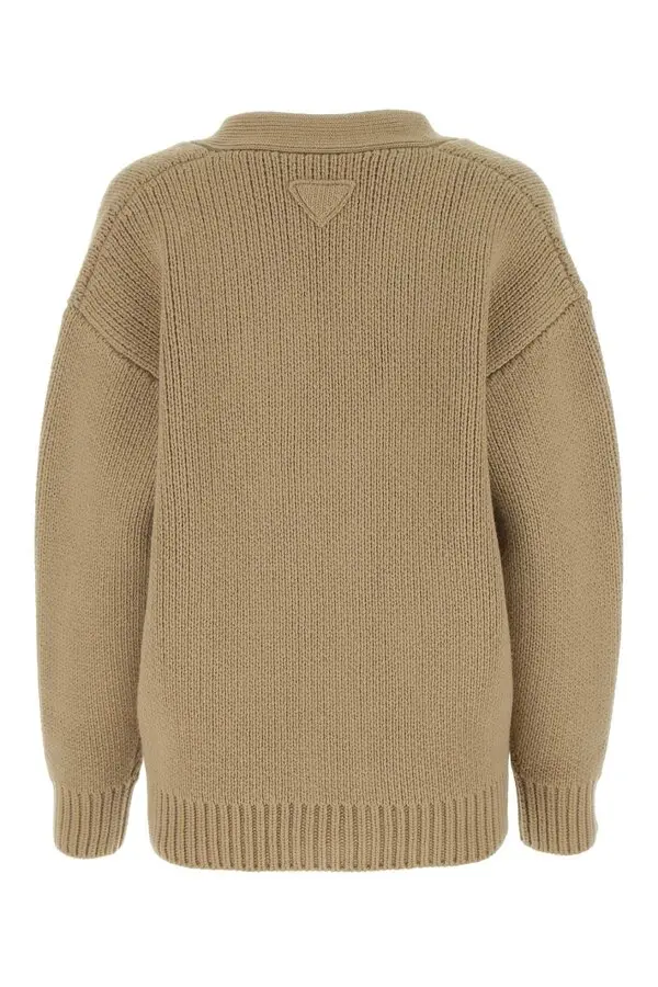 Prada Oversize Virgin Wool Blend Cardigan