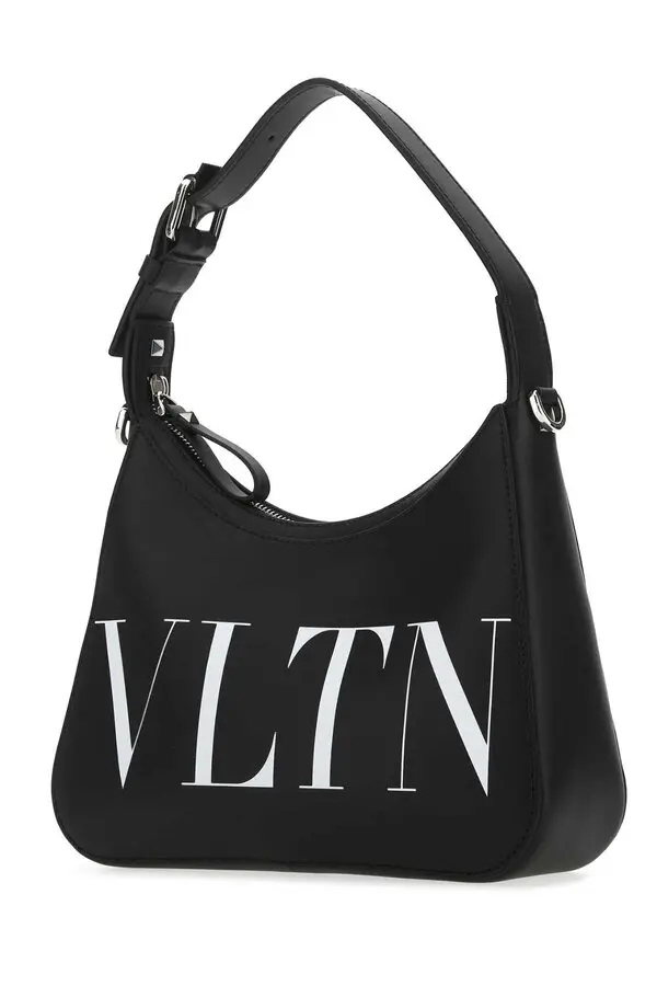 Valentino Garavani Leather Vltn Handbag - Black