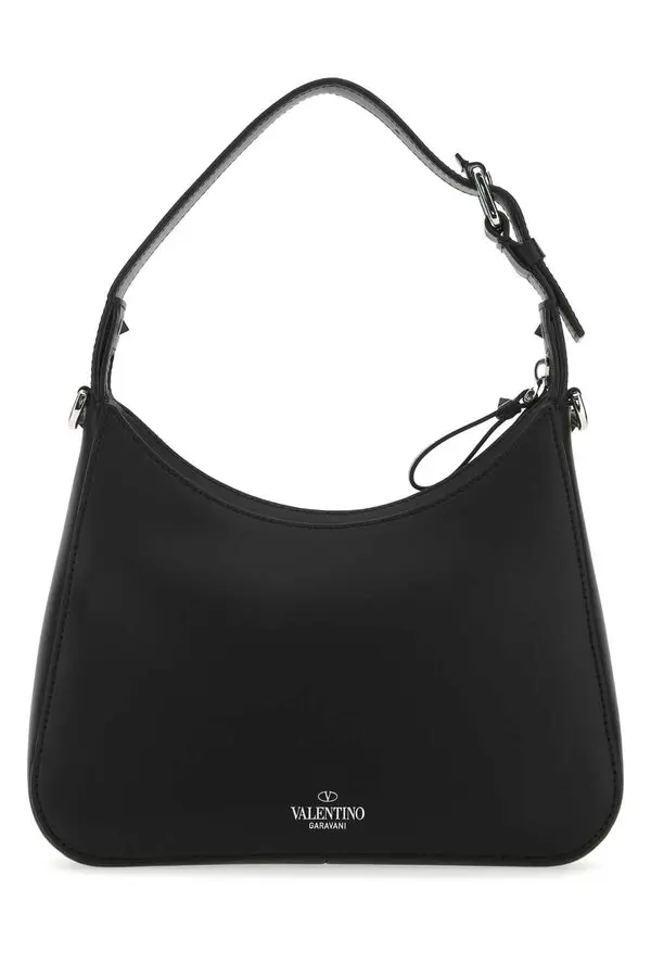Valentino Garavani Leather Vltn Handbag - Black