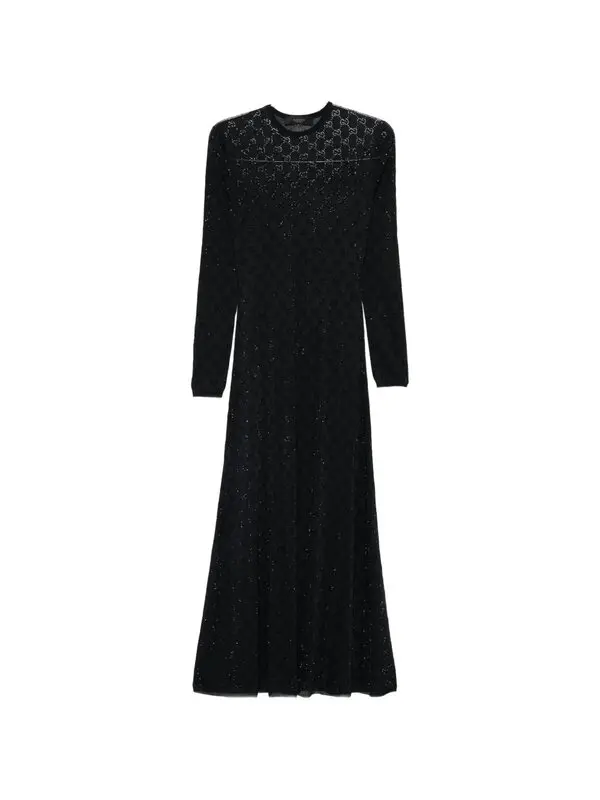 Gucci Gg Monogram Long Dress - Multicolor