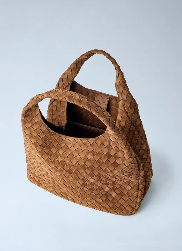 Bottega Veneta Campana Large Hobo Shoulder Bag - Brown