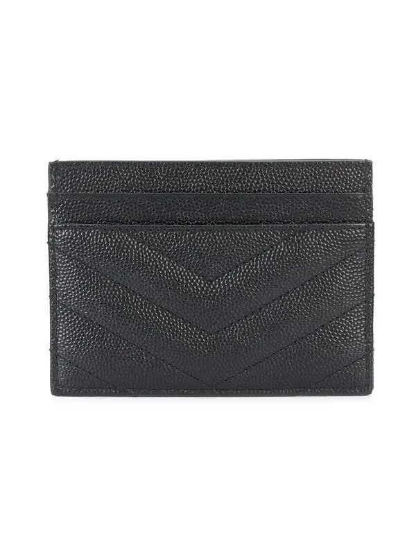 Saint Laurent Cassandre Leather Card Case
