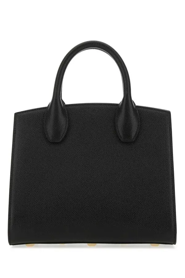 FERRAGAMO The Studio Top Handle Bag - Black