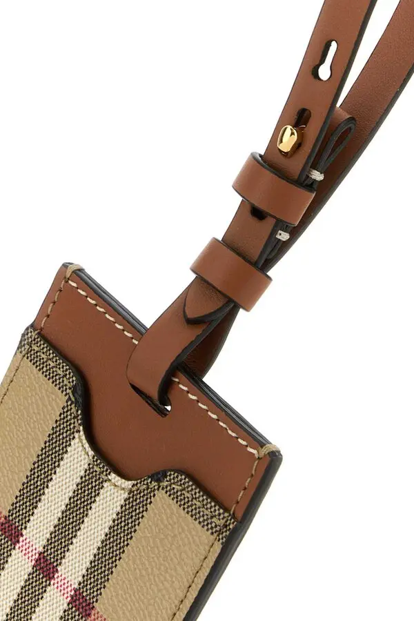 Burberry Printed Canvas Porte Adresse Plate - Multicolor