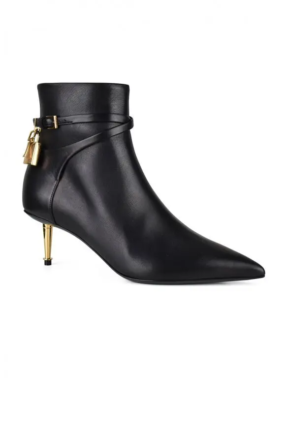 TOM FORD Padlock Ankle Boots - Black