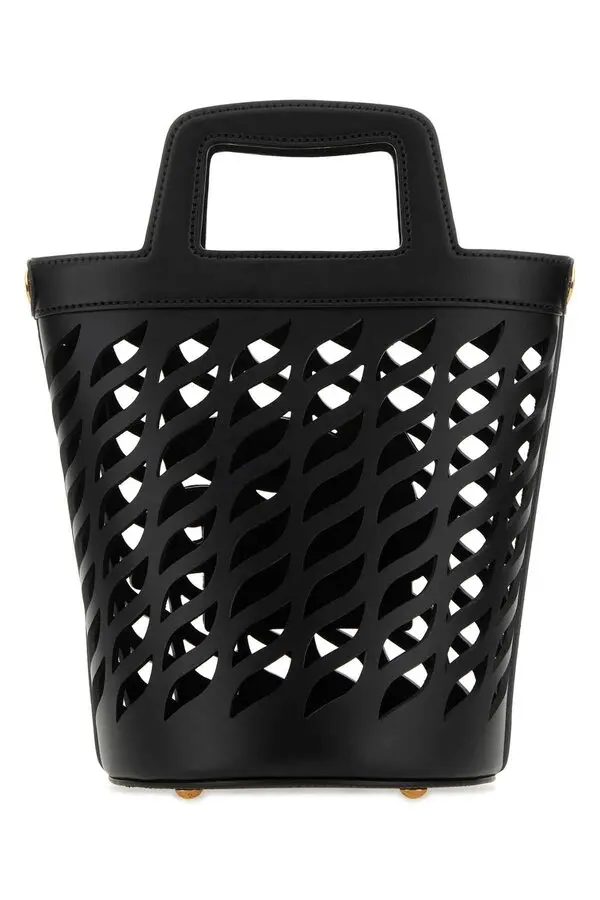 Etro Leather Coffa Bucket Bag - Black