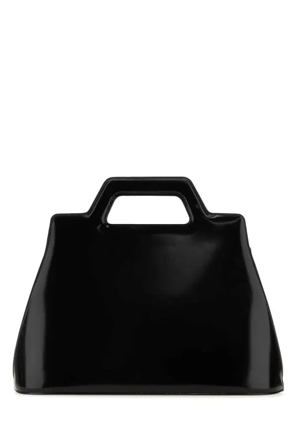 FERRAGAMO Salvatore Leather Wanda M Handbag - Black