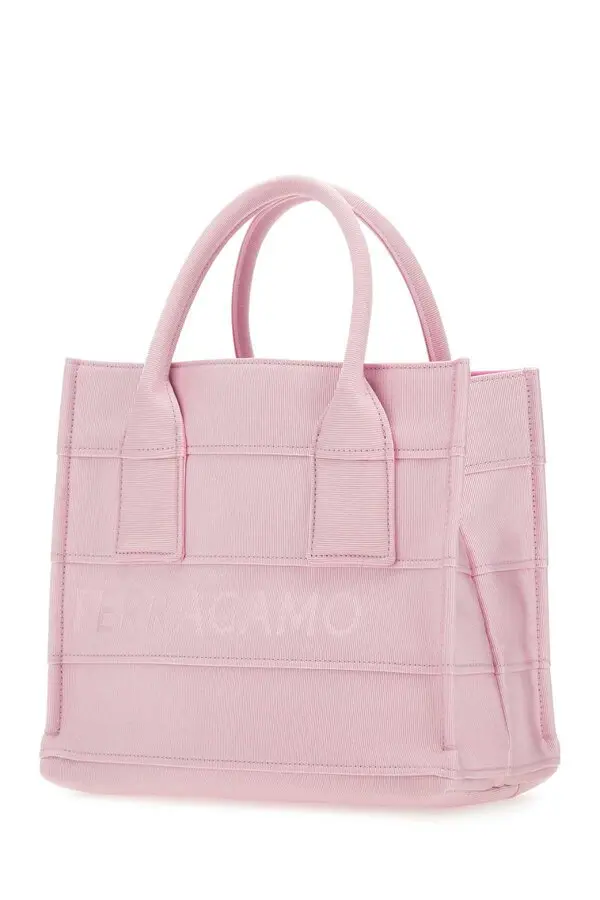 FERRAGAMO Fabric Beach Tote - Pink
