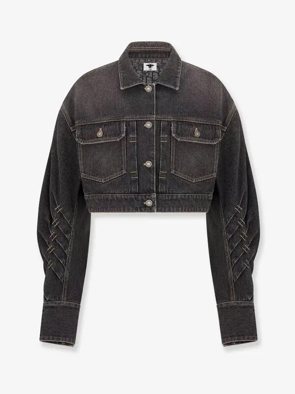 Dior Denim Jacket With Removable Bustier - Multicolor