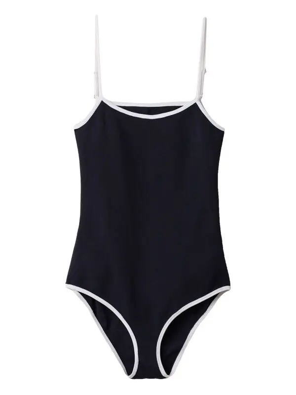 Miu Miu One Piece Swimsuit With Contrasting Trim