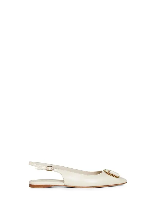 FERRAGAMO Mascarpone Flat Slingbacks With Vara Plate - Multicolor