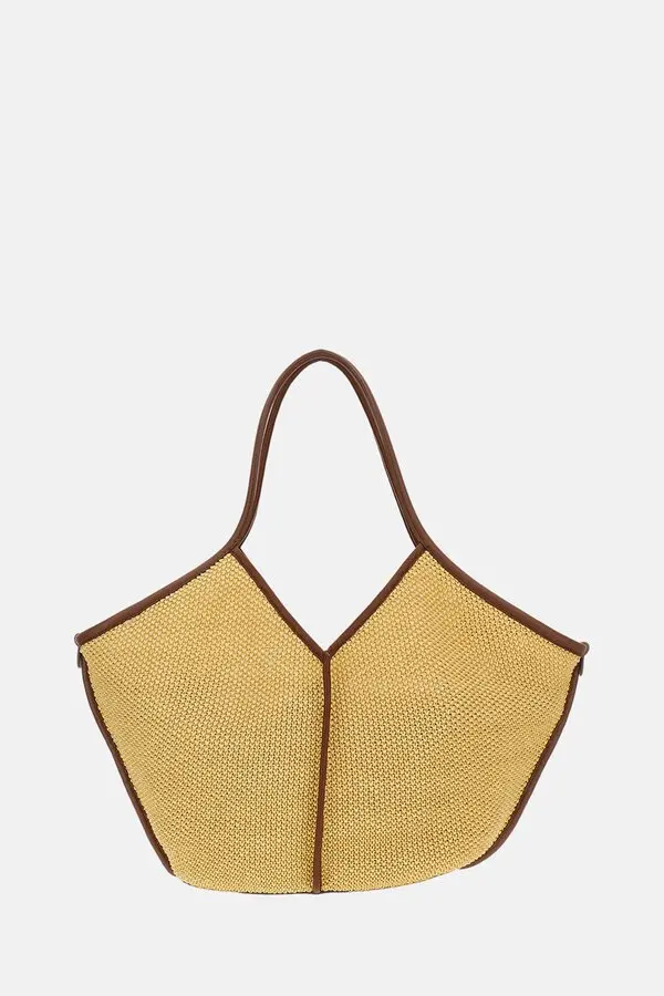 Hereu Calella Soft Raffia Shoulder Bag - Multicolor