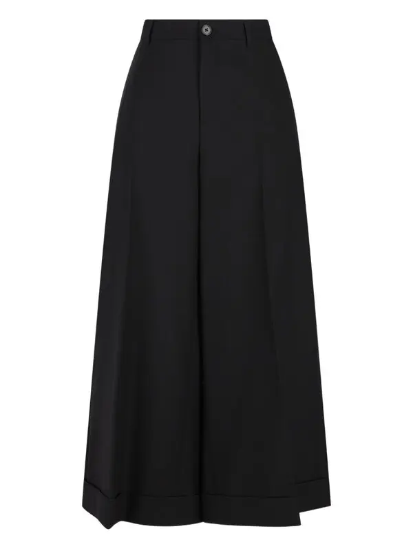 Celine Wool Wide-leg Trousers - Multicolor