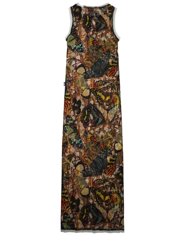 JEAN PAUL GAULTIER Long Dress With Butterfly Print
