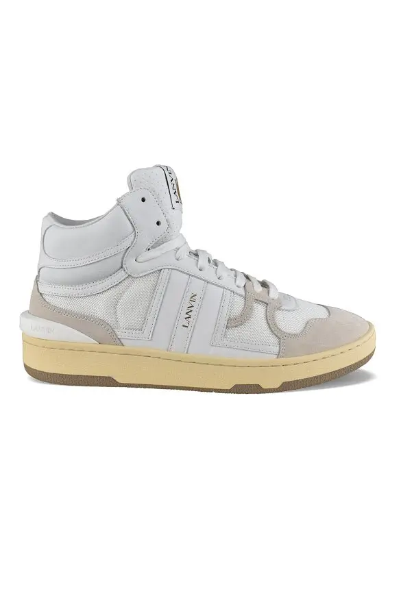 LANVIN Clay High-top Sneakers - White