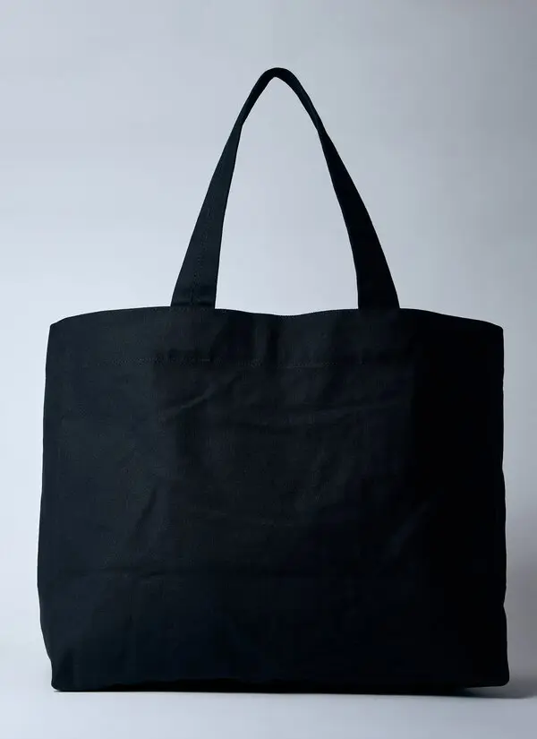 Rick Owens Canvas Embroidered Beach Tote Bag