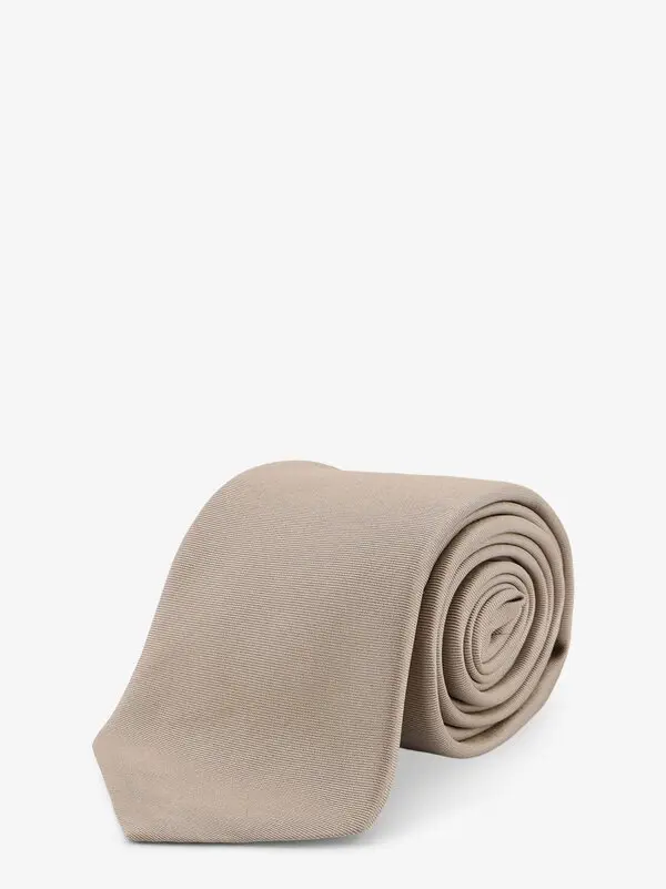 Giorgio Armani Silk Tie - Cream