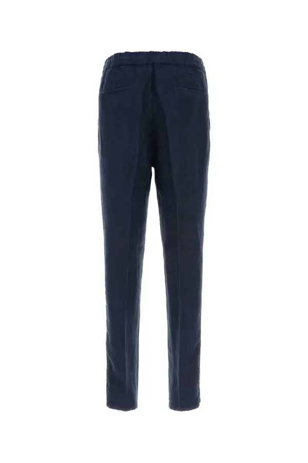 Brunello Cucinelli Linen Trousers - Blue