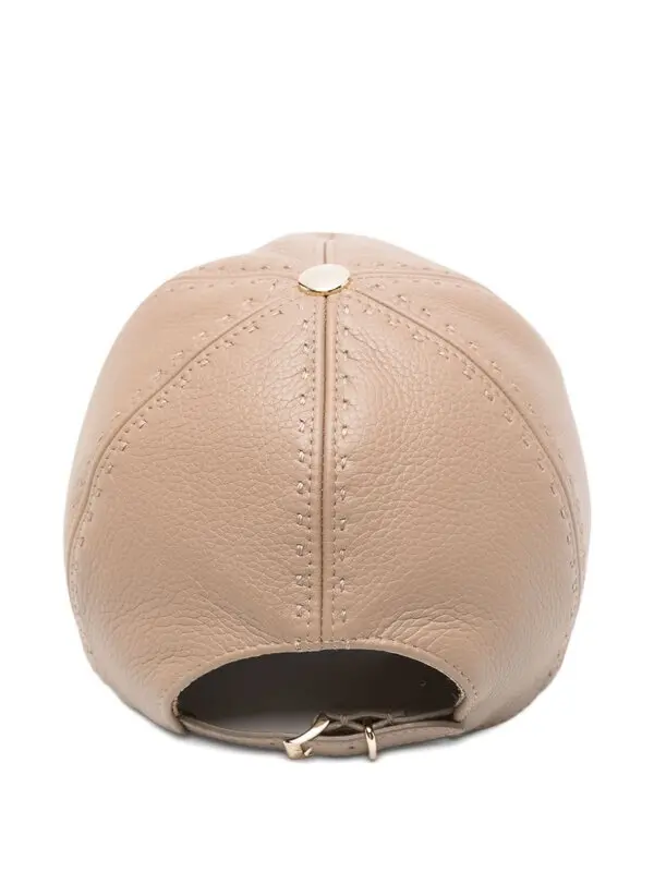Max Mara Leather Baseball Cap