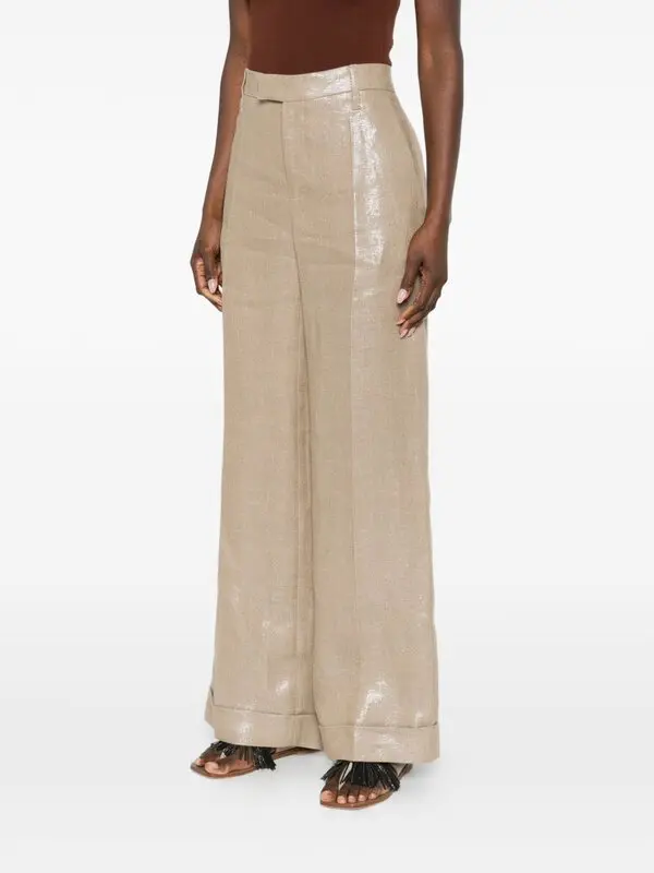 Brunello Cucinelli Linen Trousers - Multicolor