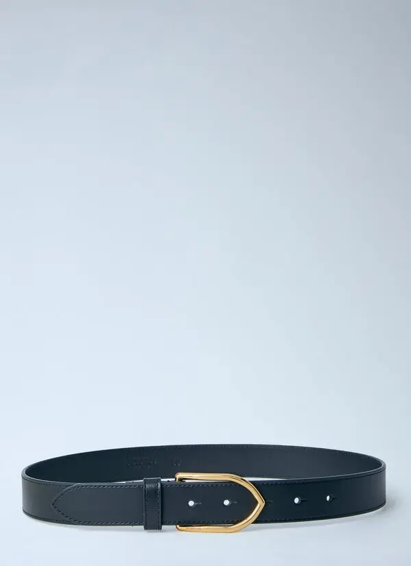 Jacquemus La Ceinture Bambino Leather Belt With Gold-tone Buckle