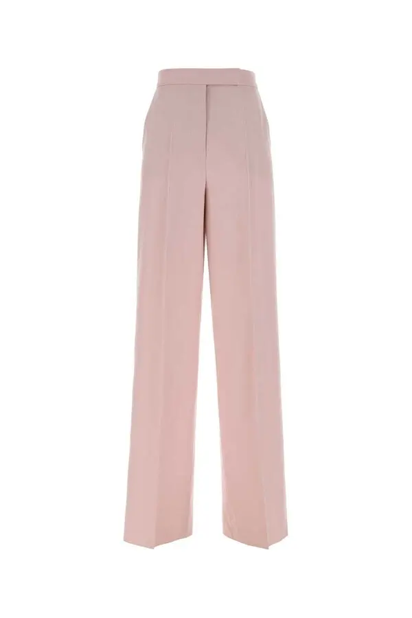Max Mara Wool Blend Girone Wide-leg Pants - Pink