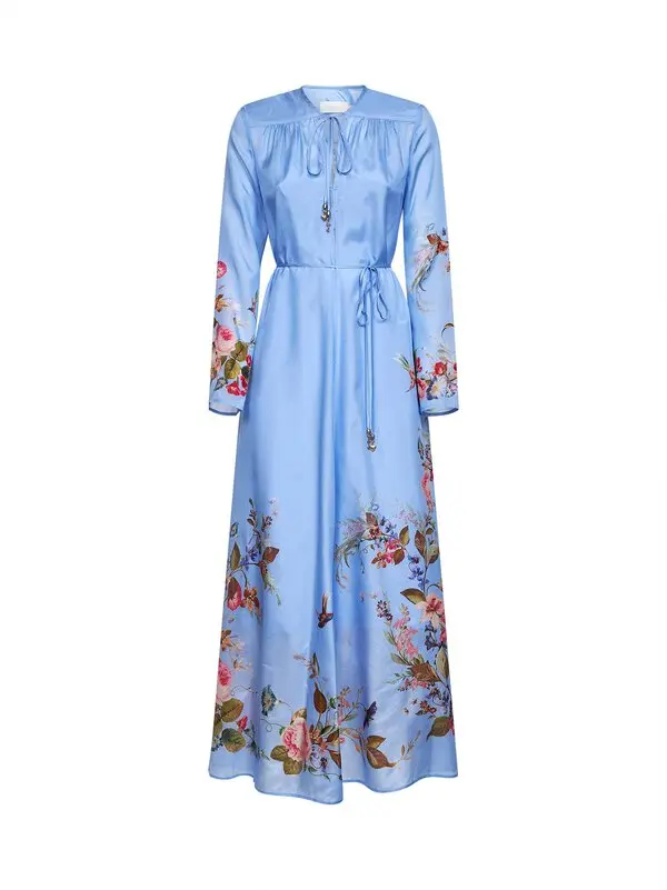 Zimmermann Floral-print Silk Maxi Dress - Multicolor