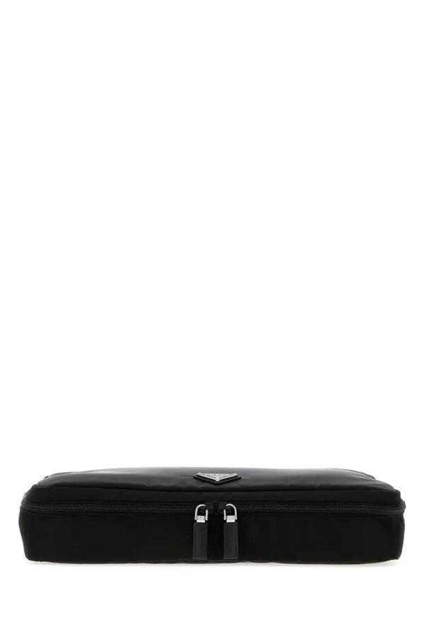 Prada Fabric Pouch - Black