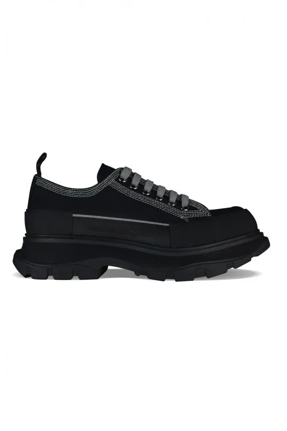 Alexander McQueen Tread Slick Low Top Sneakers - Black