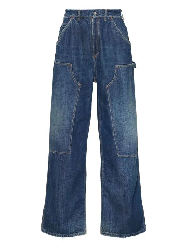 MAISON MARGIELA Wide-leg Paneled Denim Jeans - Multicolor