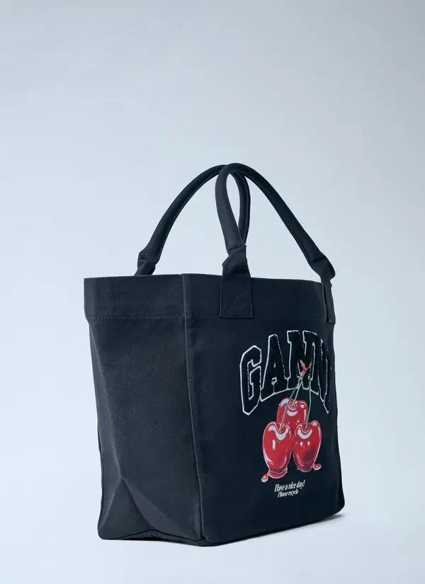 GANNI Medium Trapeze Shopper Bag - Black
