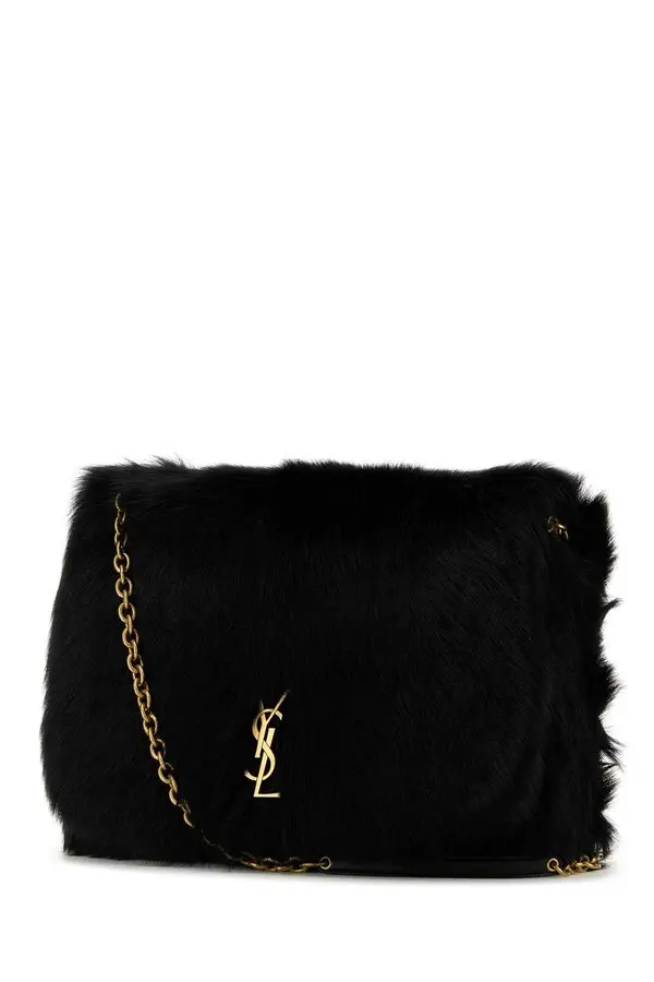 Saint Laurent Shearling Shoulder Bag