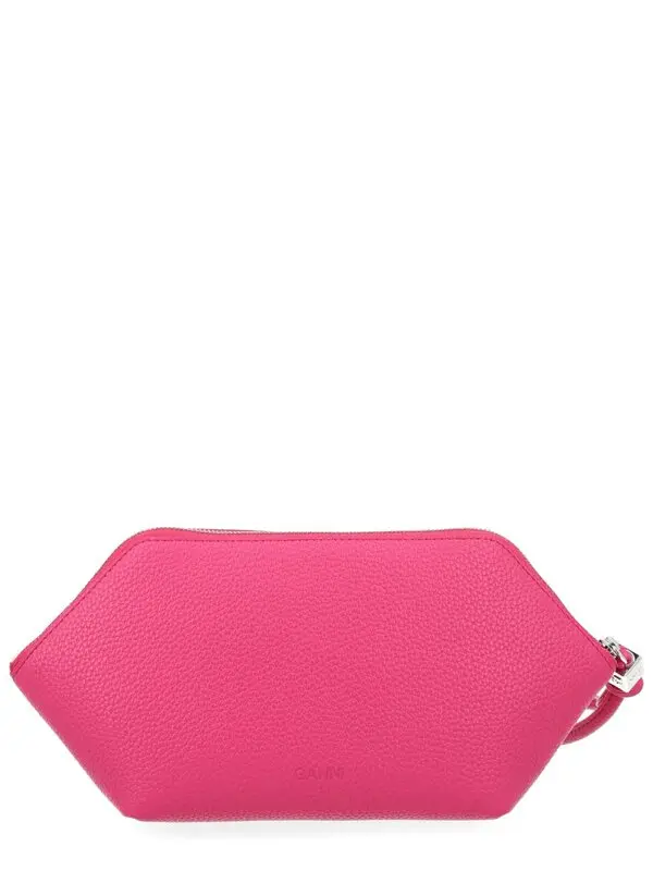 GANNI Logo Pouch - Pink