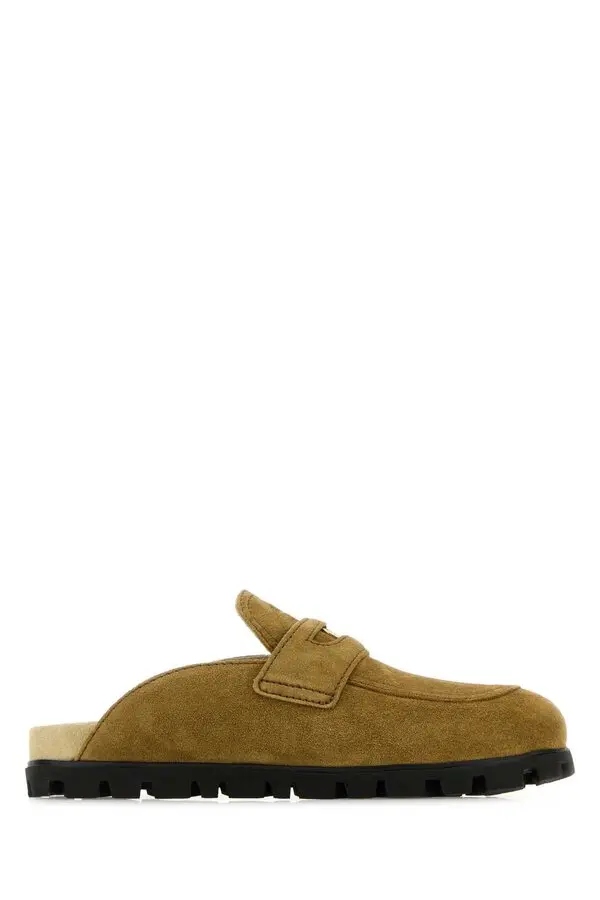 Miu Miu Suede Slip-on Mules