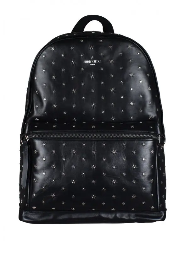 JIMMY CHOO Wilmer Backpack With Star Studs - Black