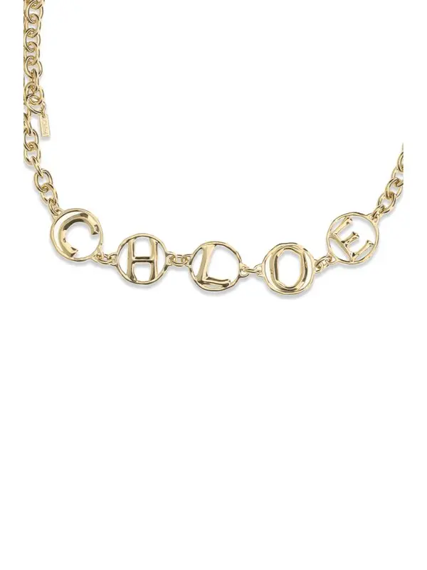 Chloé Script Jewel Belt - Black